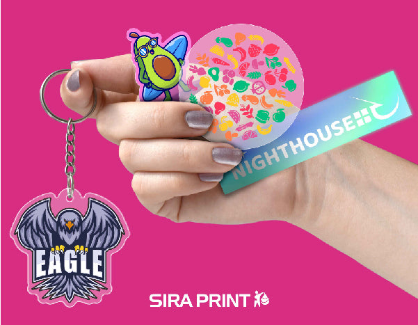 Custom Stickers & Acrylic Keychains Canada – Free Shipping – Sira Print ...