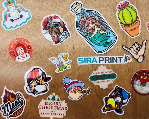 Custom Stickers, Labels & Acrylic Keychains Canada | Sira Print Inc.